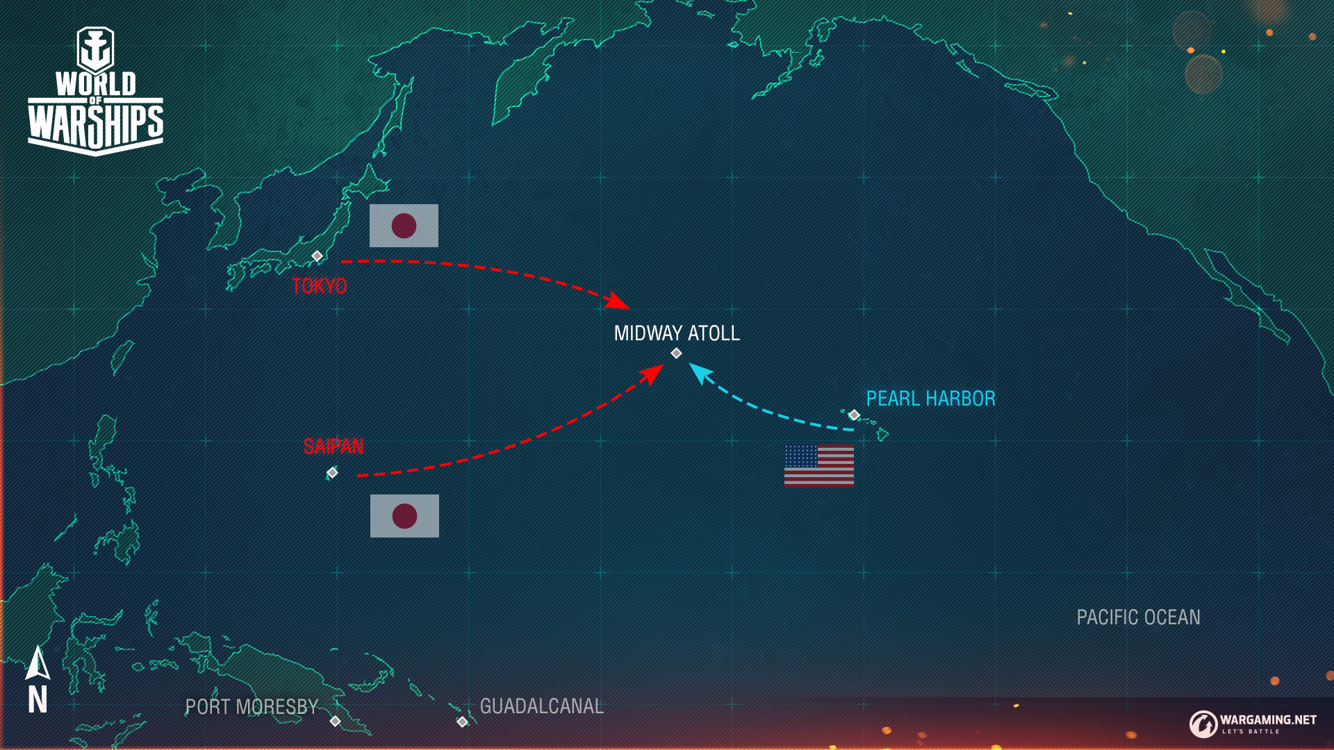 Atol Midway: Pojedynek lotniskowców | World of Warships